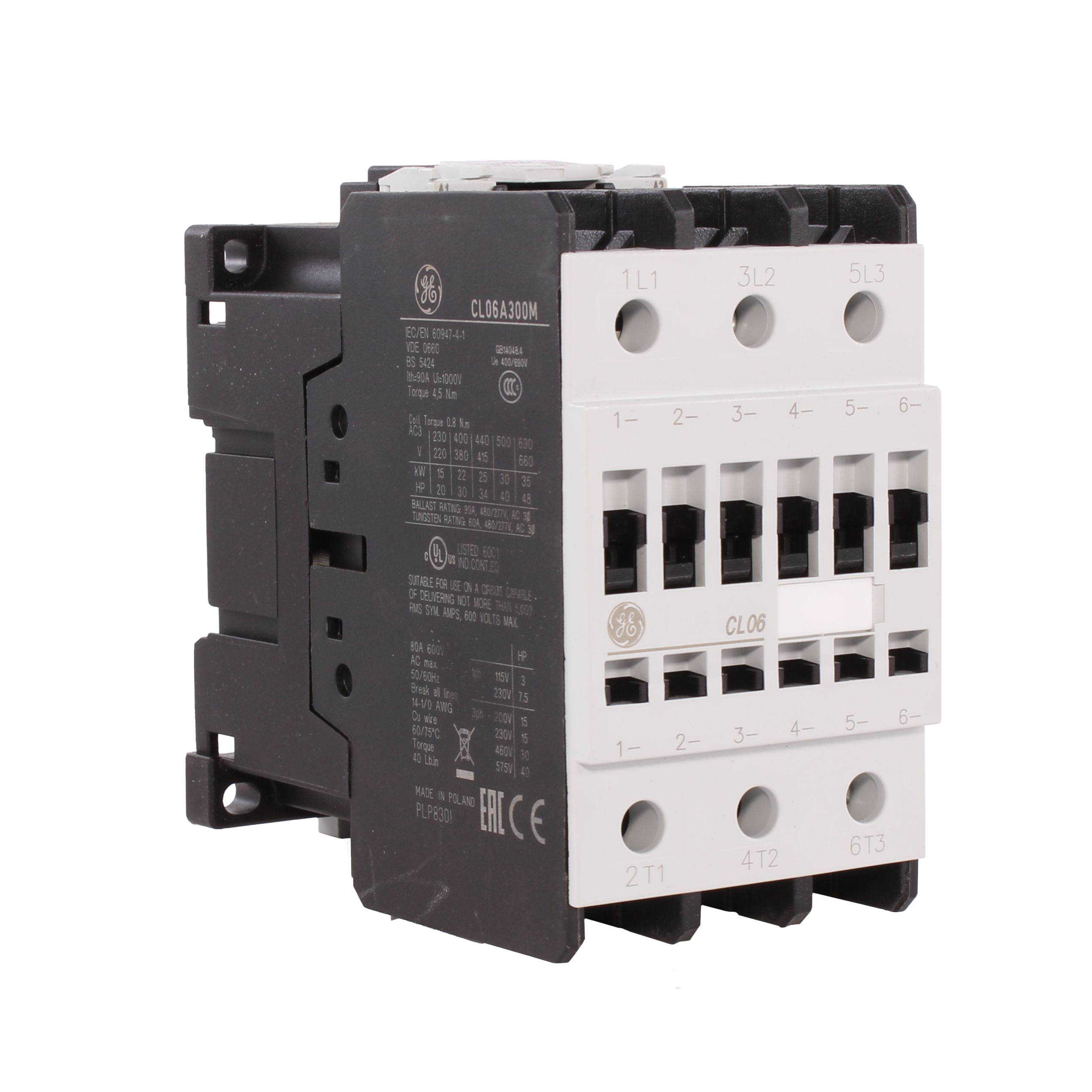 CL06A300MJ | Contactor | UL Listed IEC Contactors | Contactors ...