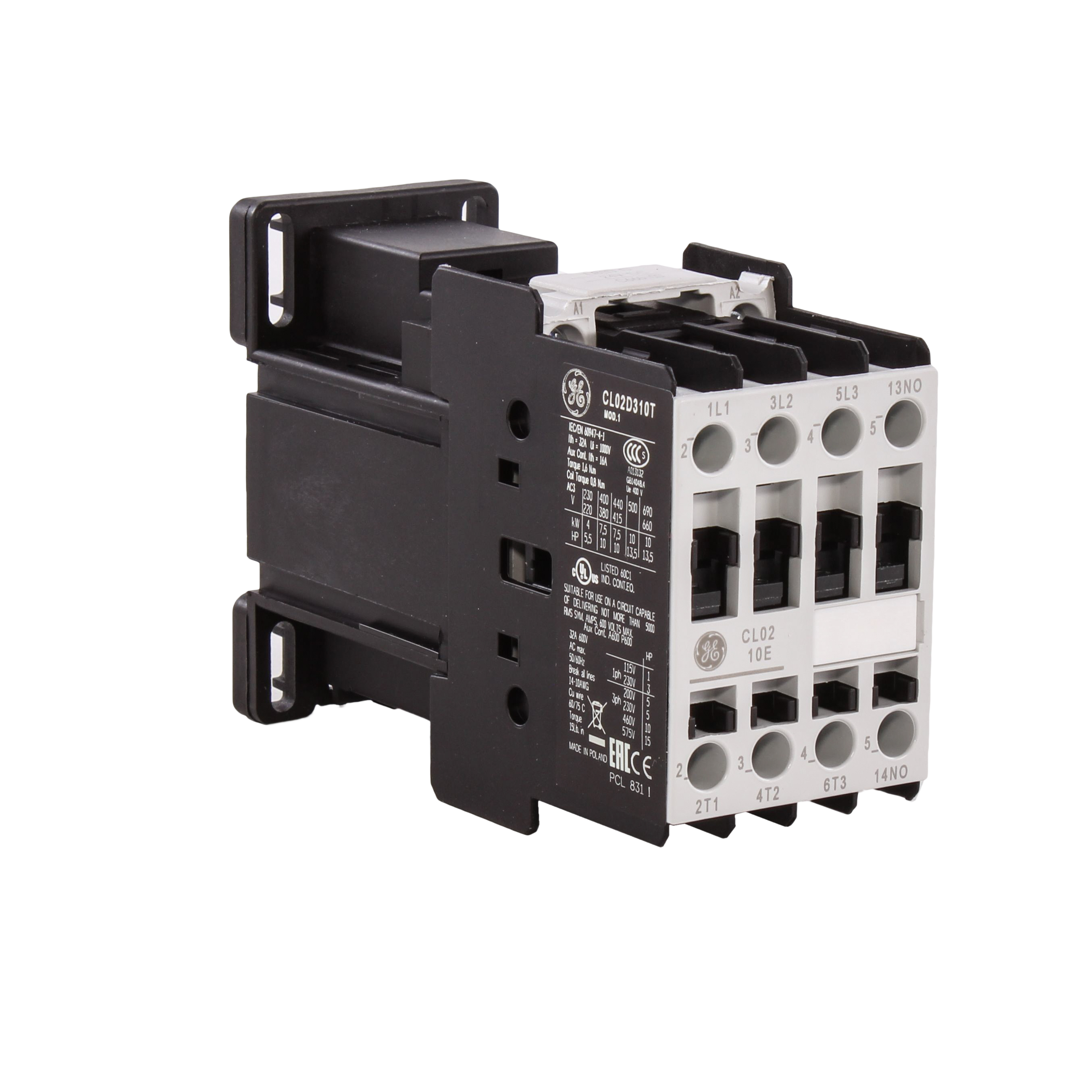 CL02D310TD | Contactor | UL Listed IEC Contactors | Contactors ...