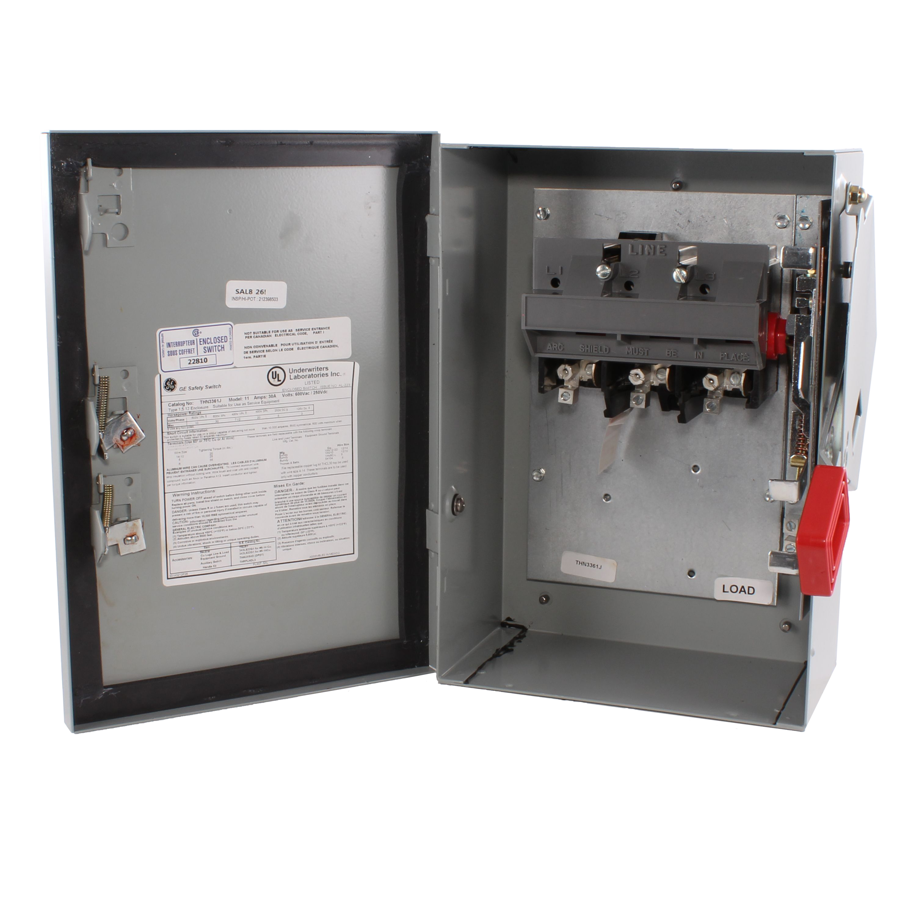 THN3361J | Heavy Duty | Safety Switches | Disconnect & Safety Switches ...