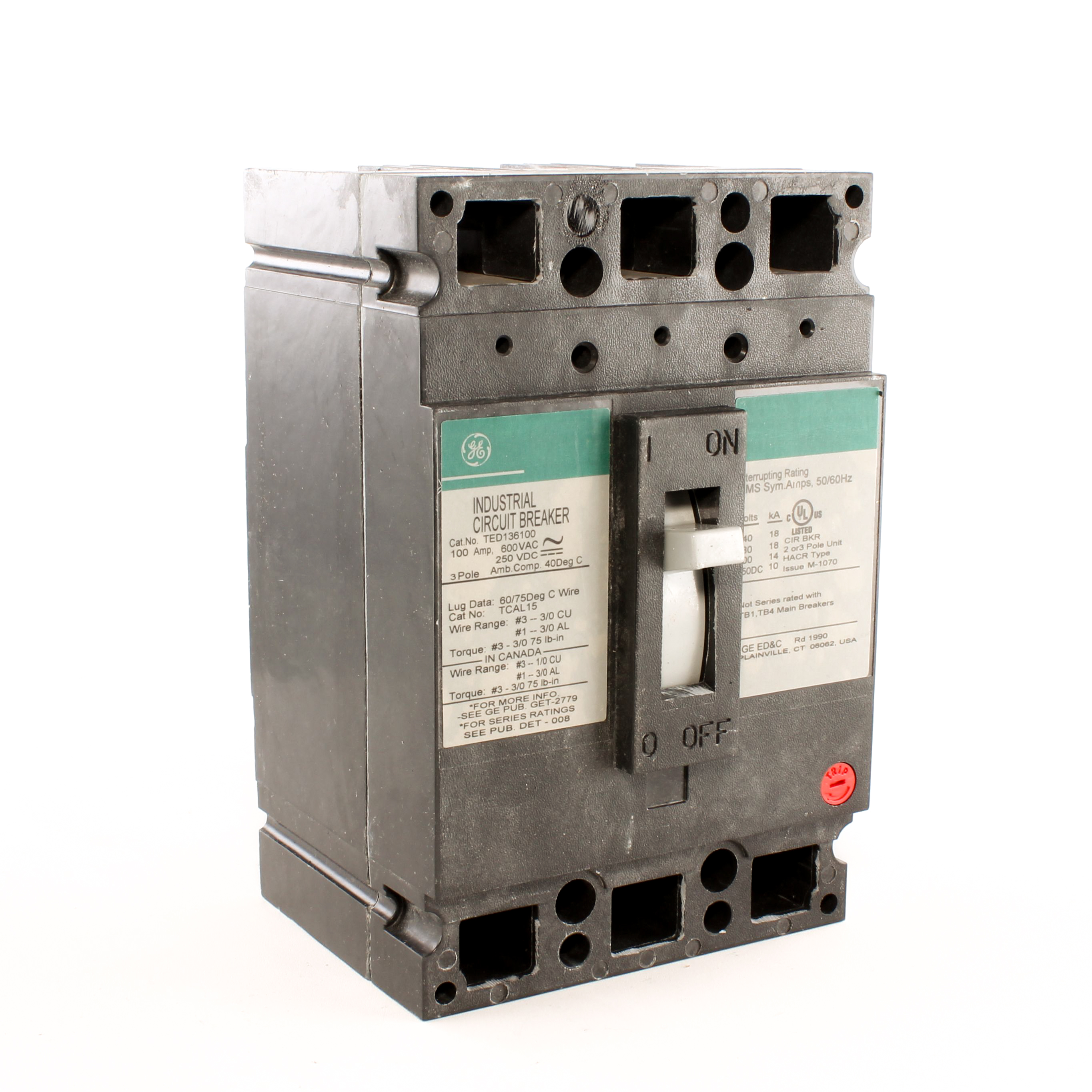 TED136100 | Thermal Magnetic | Molded Case Circuit Breakers | Circuit ...