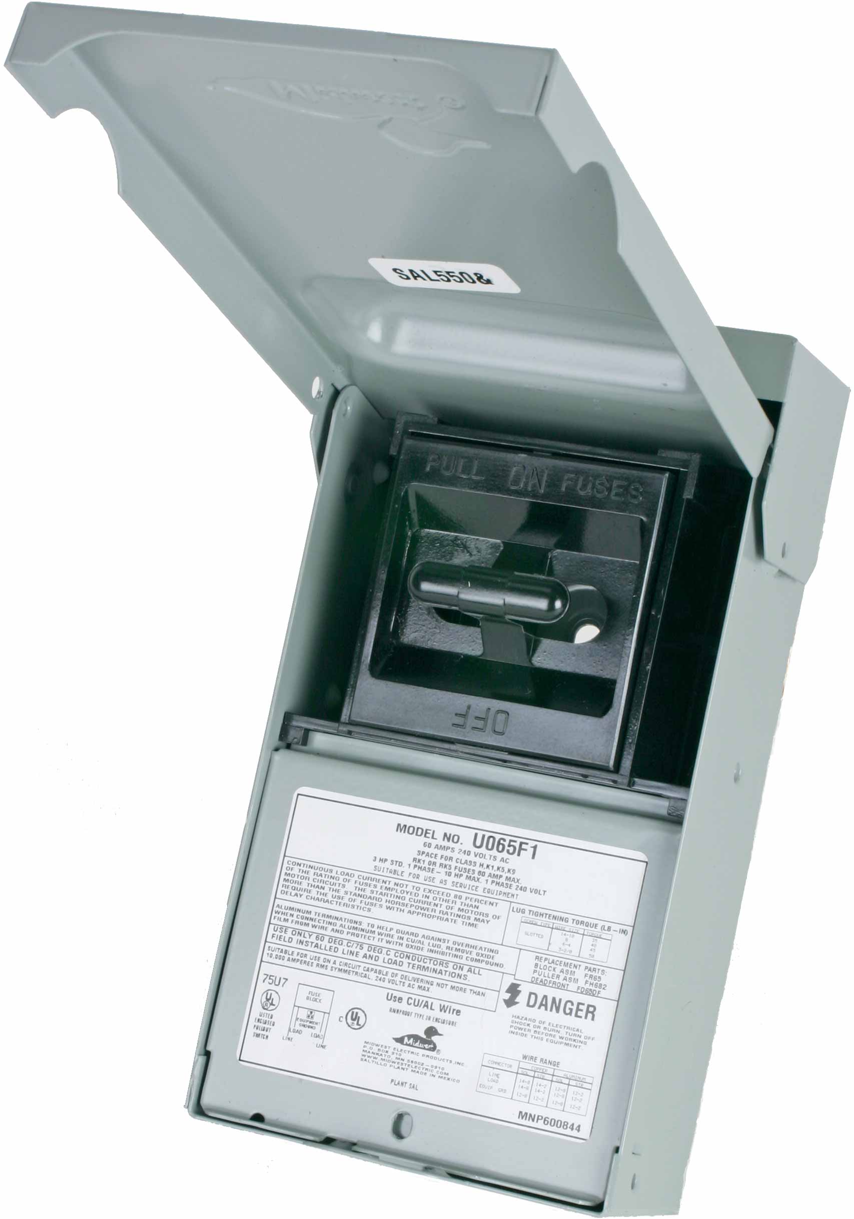 U065F1 | AC Disconnects | AC Disconnects | Midwest Products | Ecatalog ...