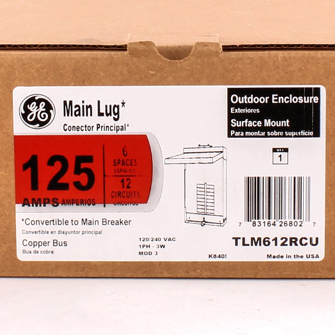TLM612RCU | Single Phase - USA | Load Centers | Electrical Distribution ...