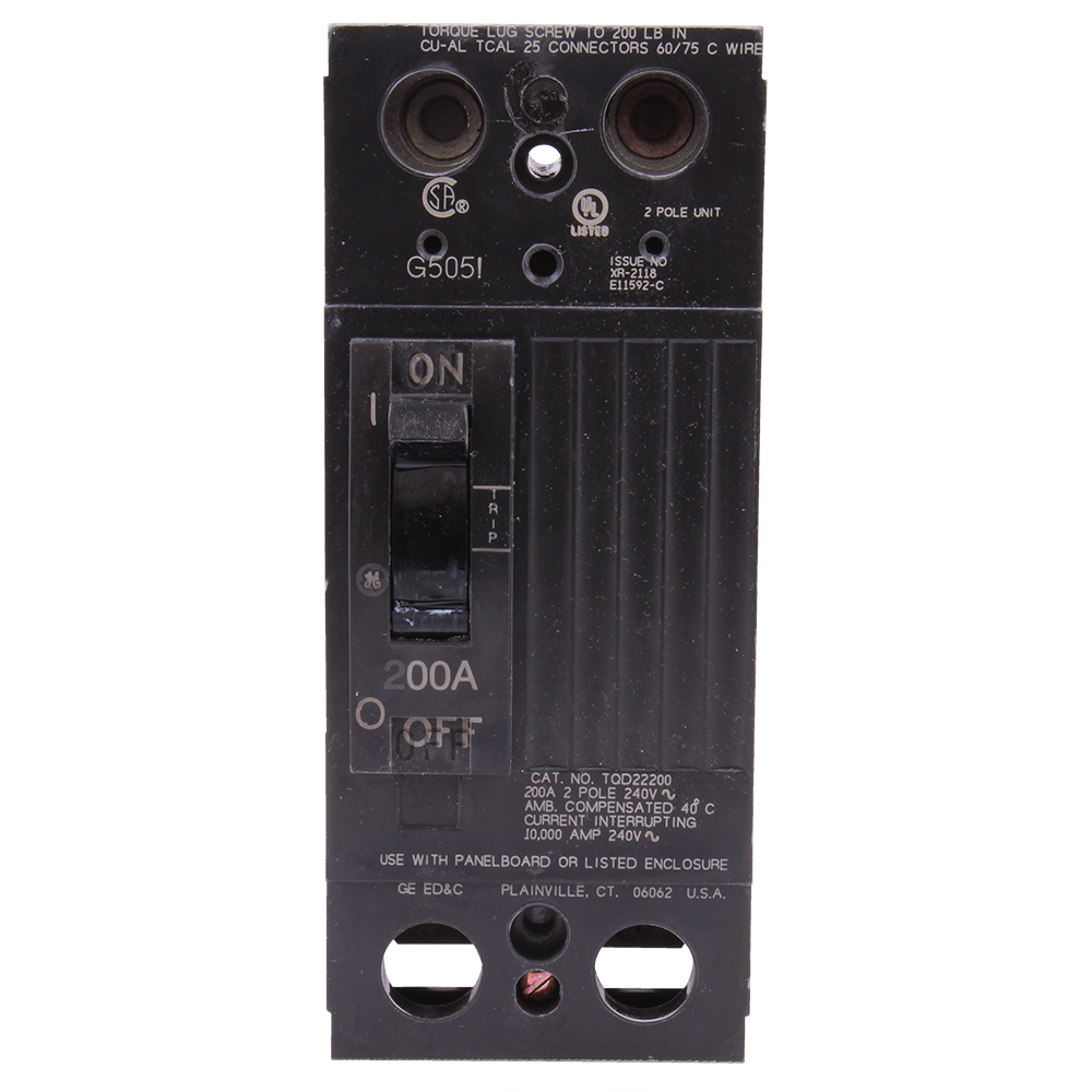 GE TQD22200X2 TQD 2P 200A 10KA LINE | World Electric Supply