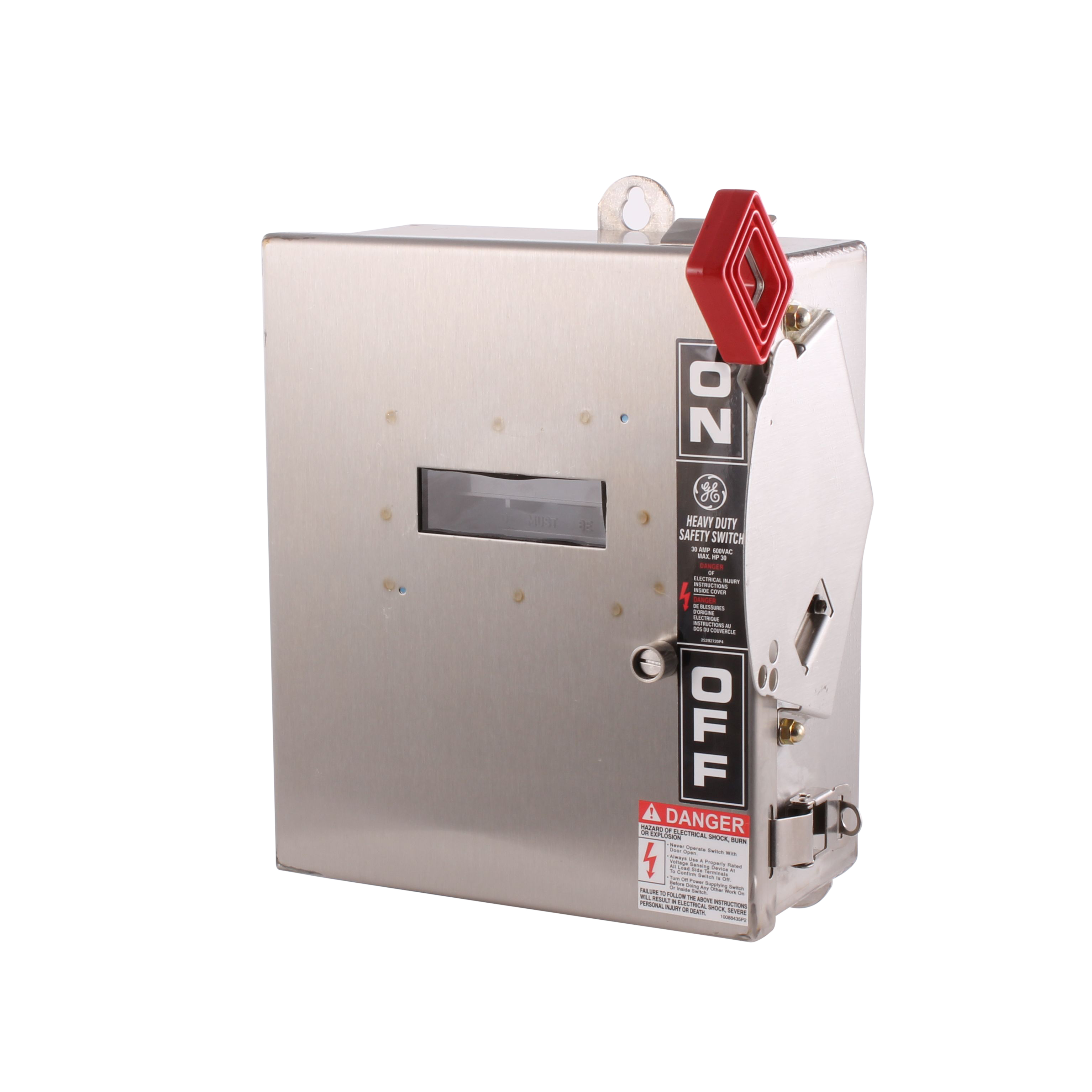 GENERAL ELECTRIC Safety Switch, Non-Fusible Poles 30A, 600V, 53% OFF