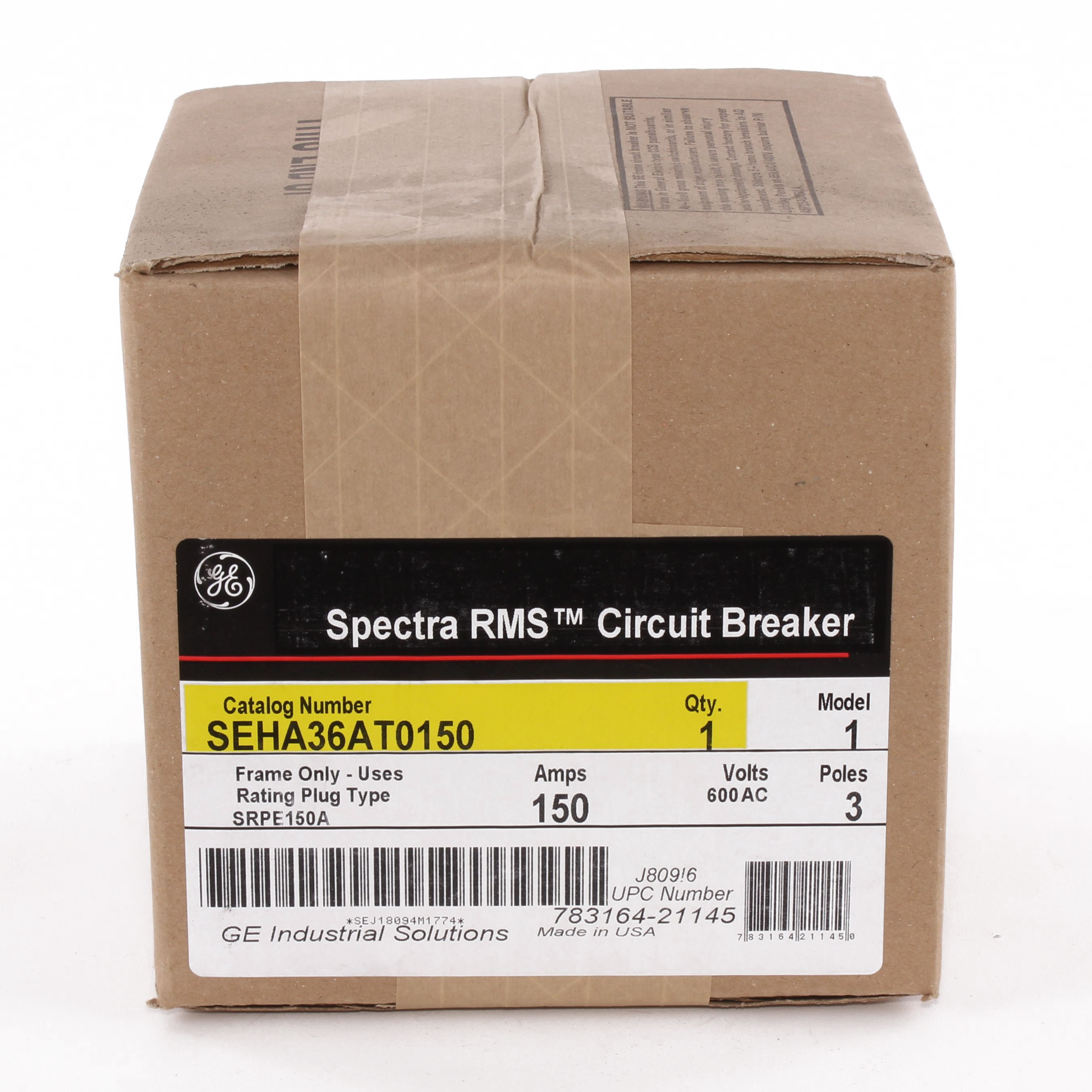 SEHA36AT0150 | Spectra RMS™ Electronic Trip | Molded Case Circuit ...