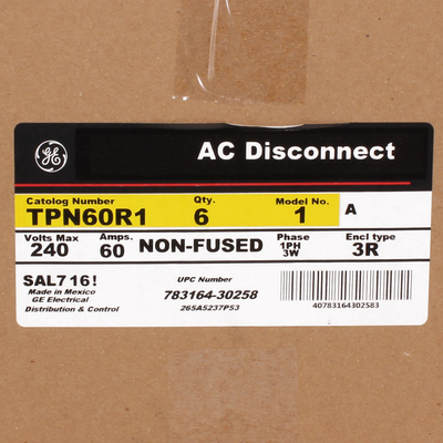 TPN60R1 | Puller Type AC Disconnect | Safety Switches | Disconnect ...
