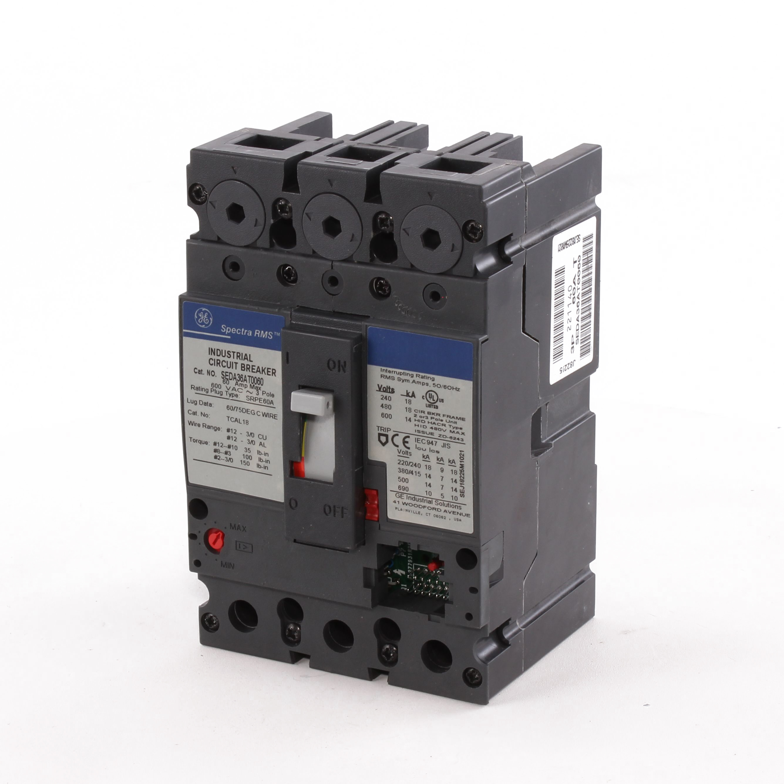 SEDA36AT0060 | Spectra RMS™ Electronic Trip | Molded Case Circuit ...