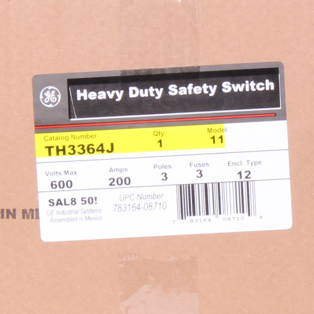 TH3364J | Heavy Duty | Safety Switches | Disconnect & Safety Switches ...